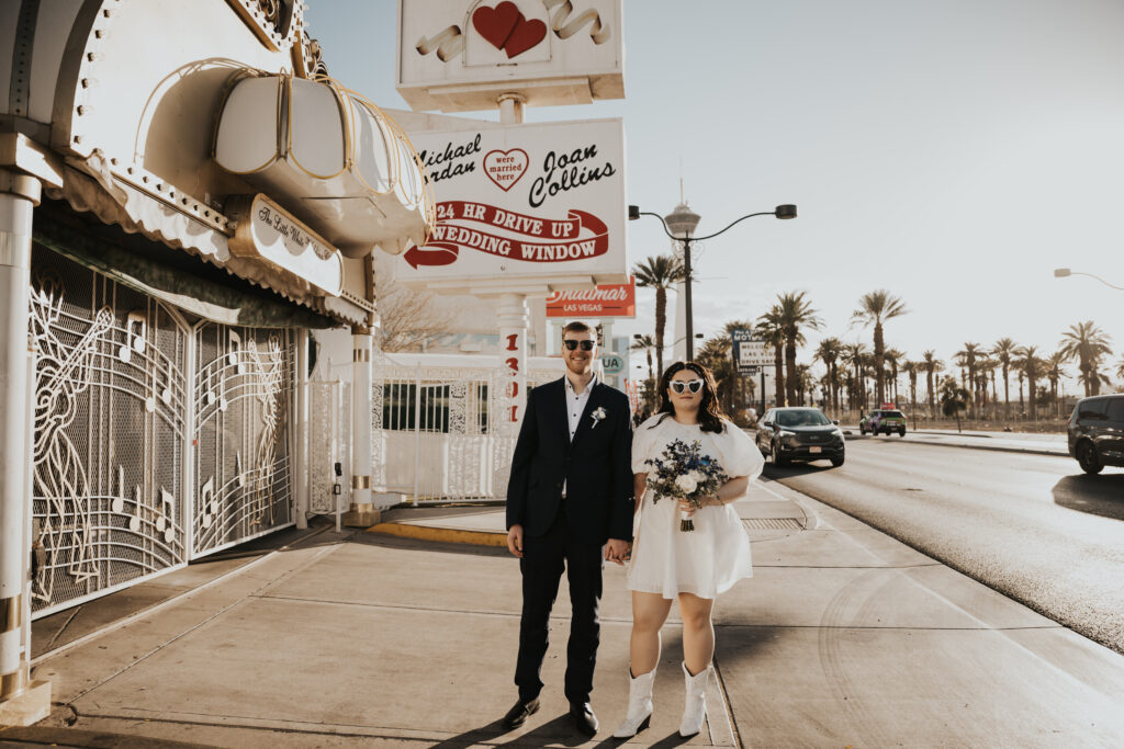Shauna & Adam’s Classic Las Vegas Elopement - Rock N Romance Elopements